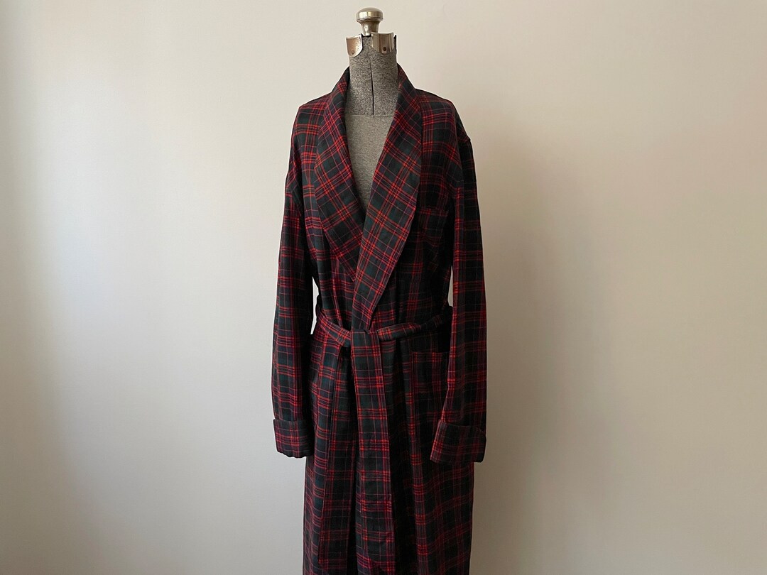 Vintage Plaid Robe 1940s/50s State-o-maine Tartan Plaid - Etsy