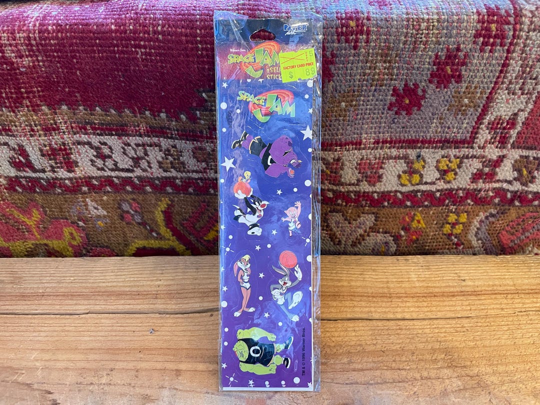 Vintage Space Jam Stickers, 1996 Warner Brothers Unopened, 2 Sheets - Etsy
