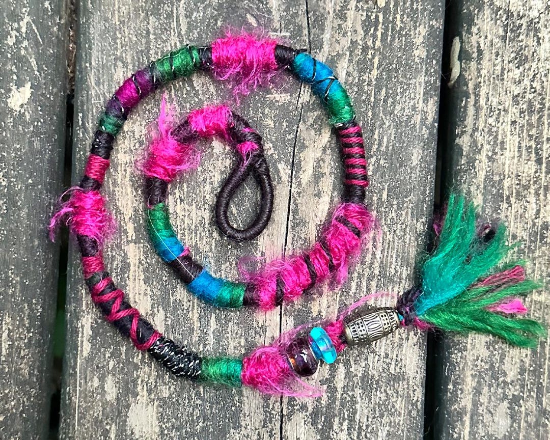 Vivid Colors & Textures, Temporary Hair Wrap, Dread Extension - Etsy