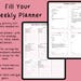 Light Pink Meal Prep Planner (dotted Paper) - Etsy