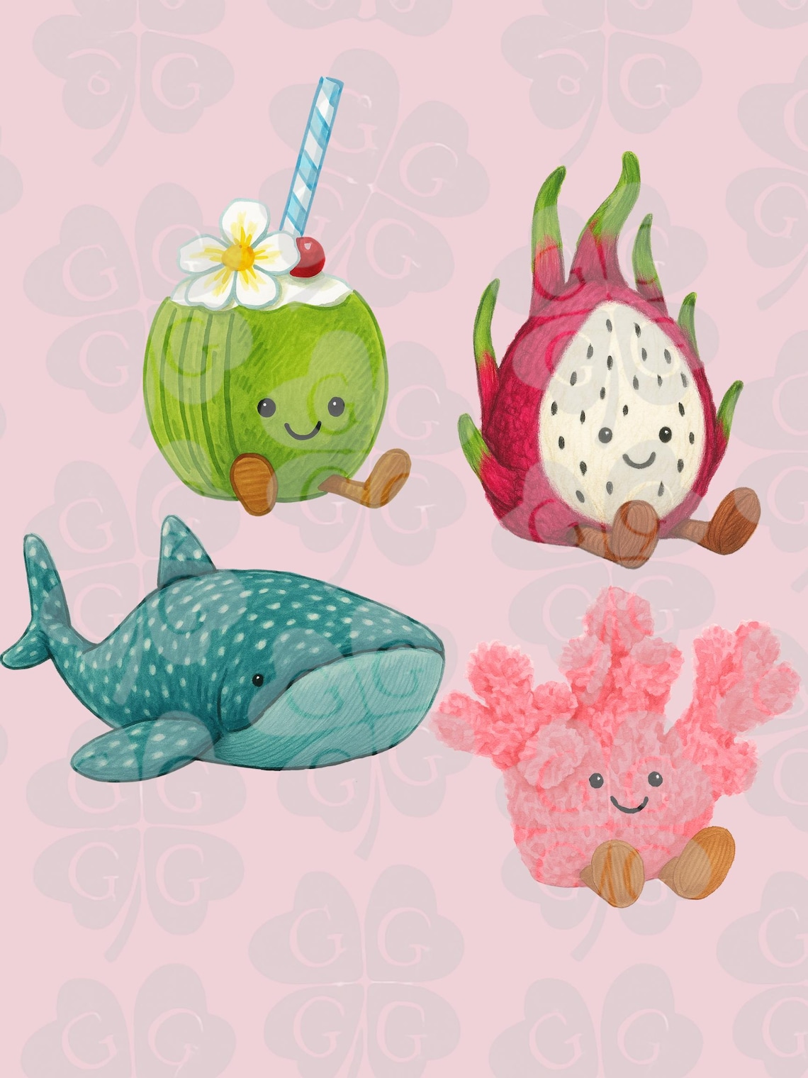 Jellycat Digital Art, Inspired by New Summer Collection | 22 PNG Images ...