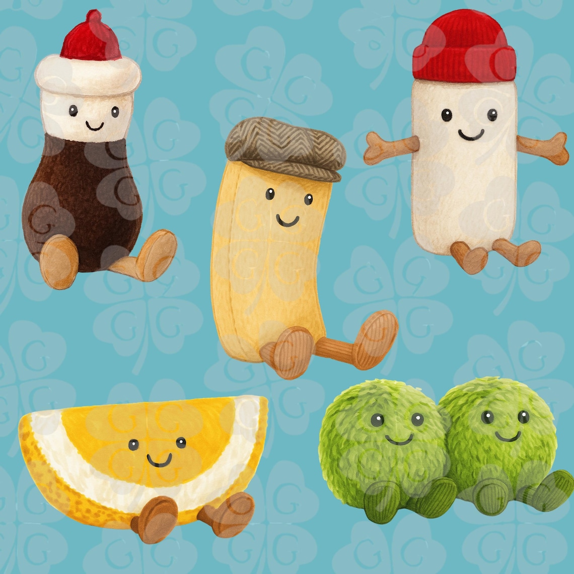 Jellycat Fish and Chips Collection Digital Art | 10 PNG Images - Etsy