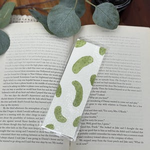 Hand-painted & Laminated ORIGINAL Pickle Watercolor Bookmark - Etsy