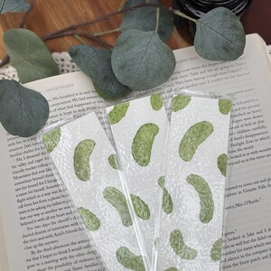 Hand-painted & Laminated ORIGINAL Pickle Watercolor Bookmark - Etsy