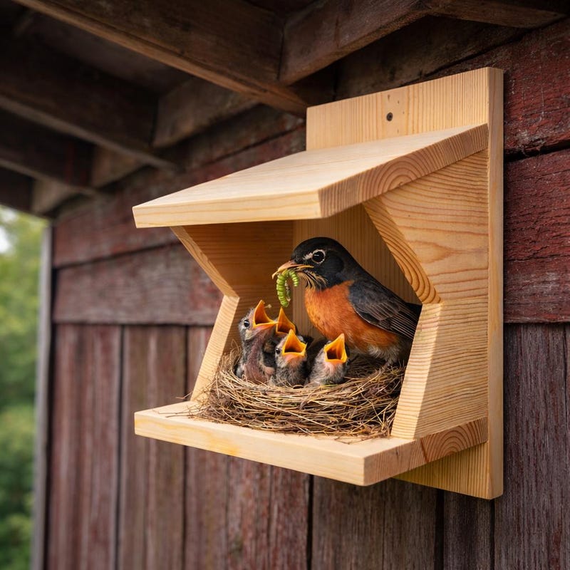 Robin Bird House - Etsy