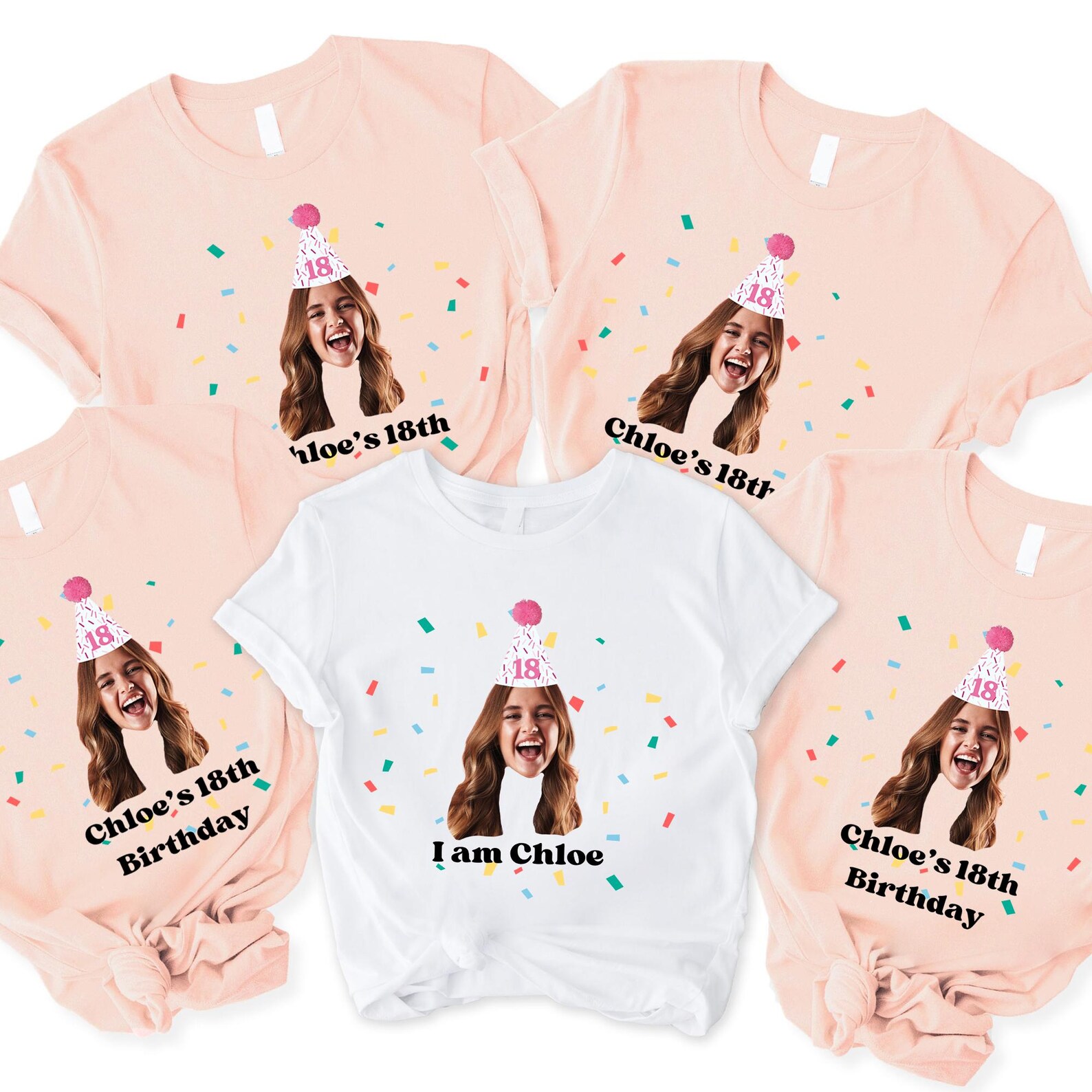 Personalized Photo Birthday Shirt: Custom Name Party Tee - Etsy
