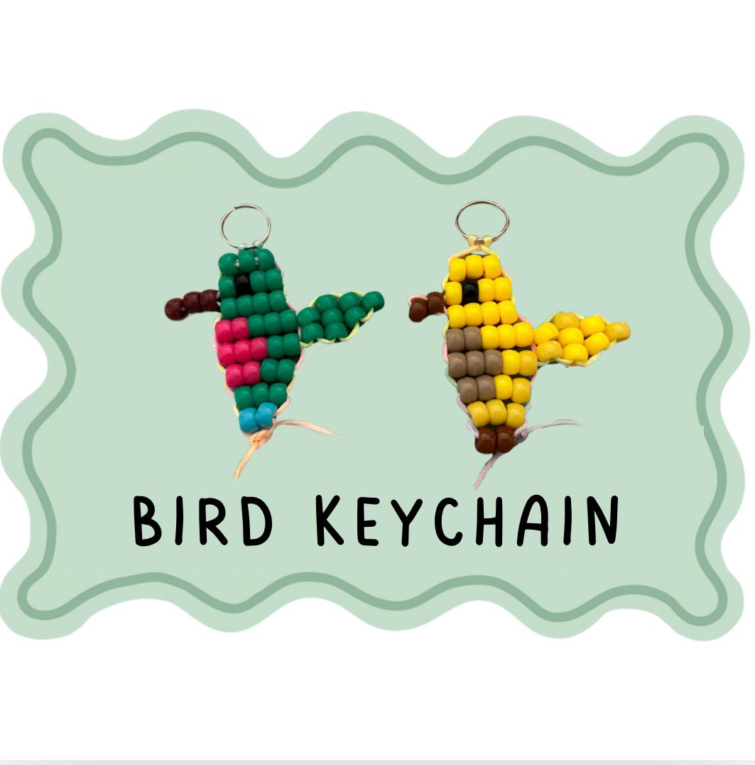 Bird Pony Bead Keychain - Etsy
