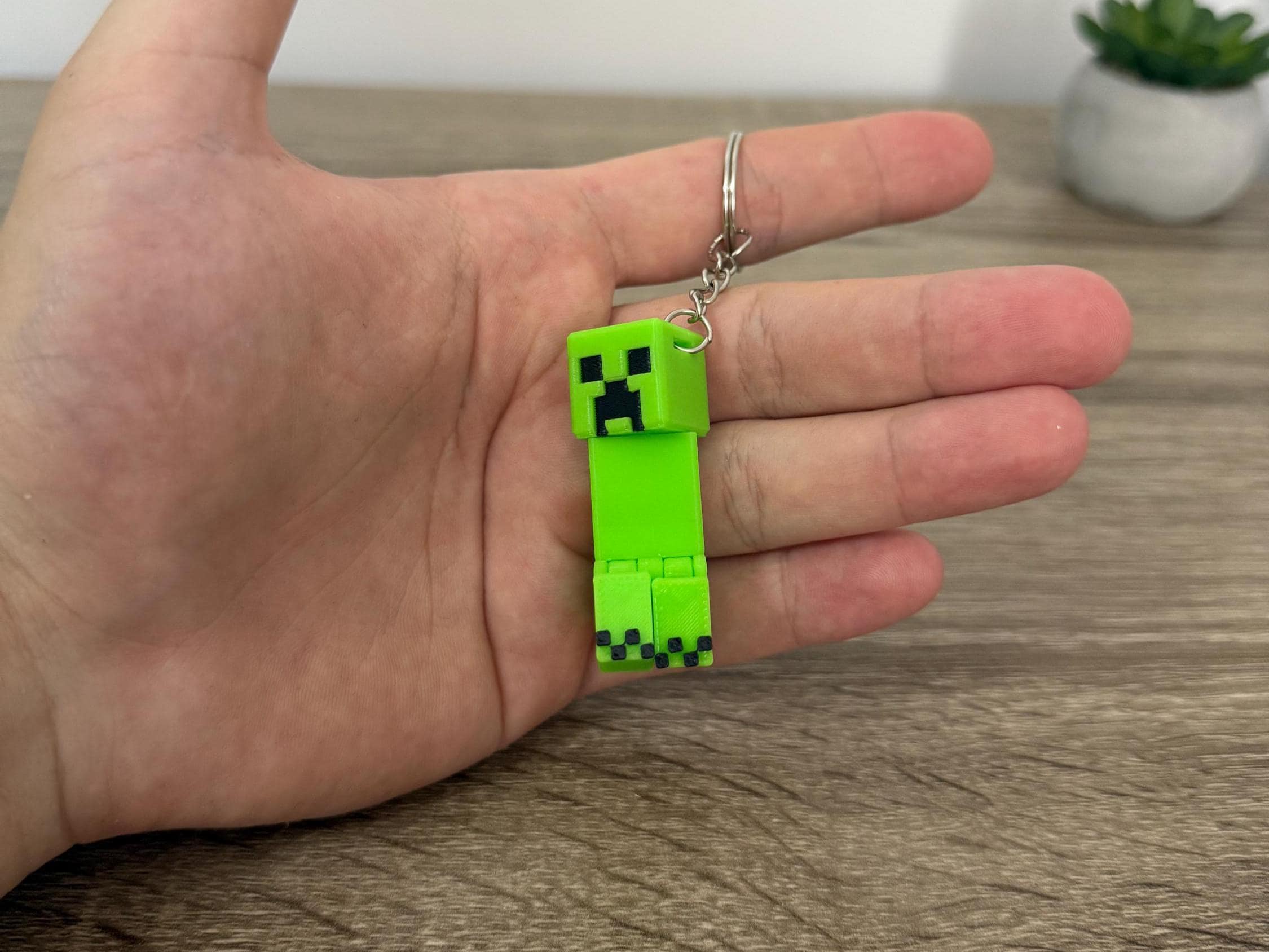 Minecraft Creeper 3D Printed Figure | Articulated Toy | Gamer Desk ...