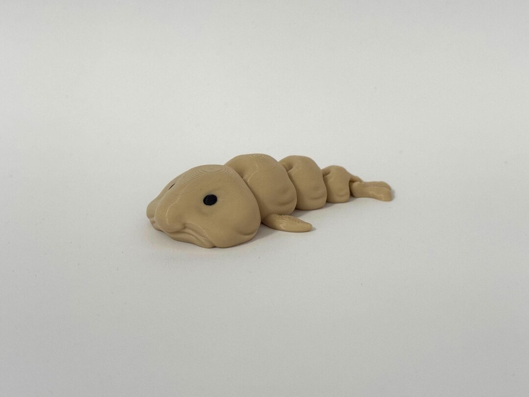 Articulated Blobfish Figure | 3D Printed Desk Toy | Funny Ocean Animal ...