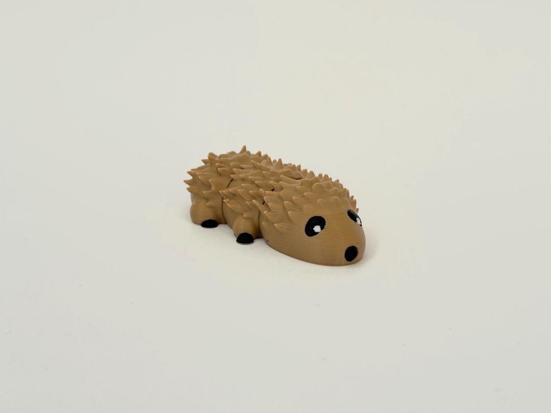Articulated Hedgehog 3D Printed Fidget Toy | Cute Poseable Animal ...