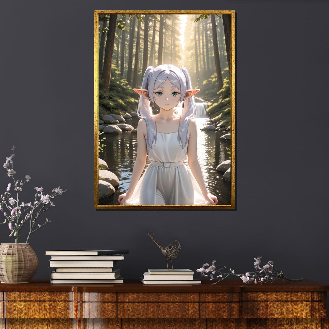Frieren Anime Poster - Frieren Beyond Journey's End Wall Art, Elf Mage ...