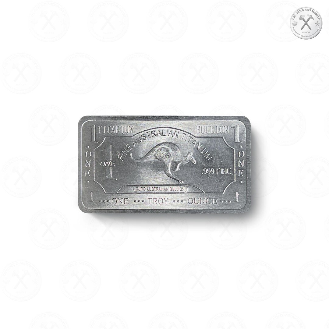 1 Oz Titanium Kangaroo Bar | .999 Fine Bullion, Australian Design - Etsy