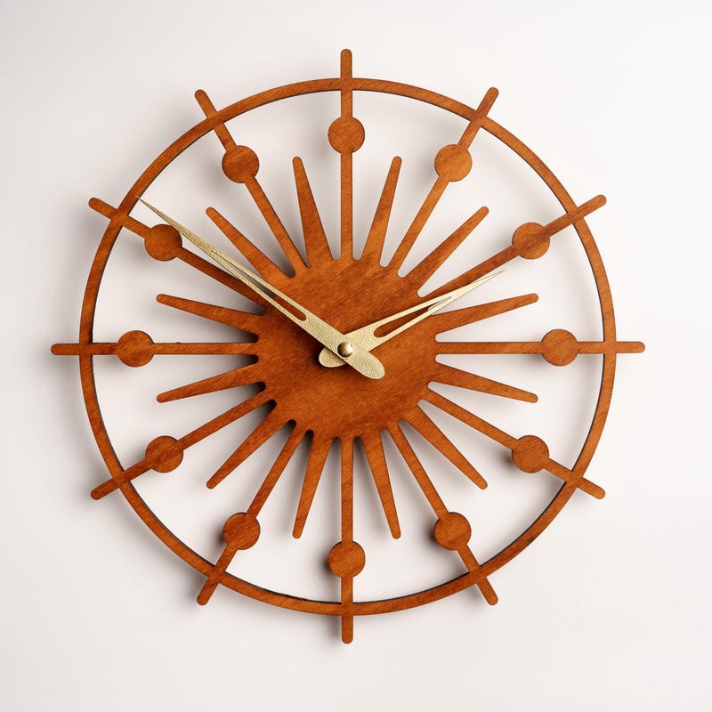 Starburst Clock - Etsy