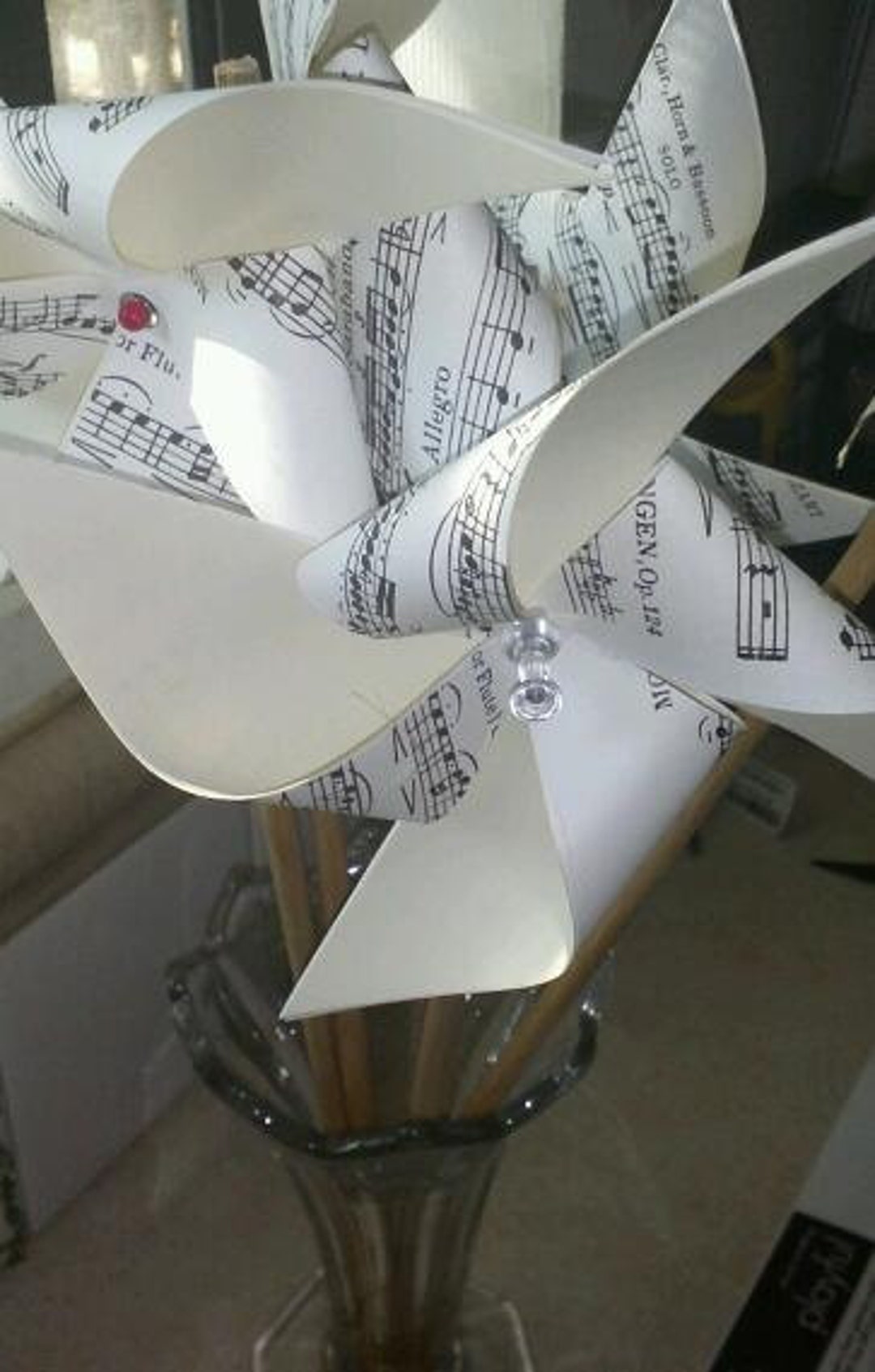 Vintage Sheet Music Pinwheel Sample - Etsy
