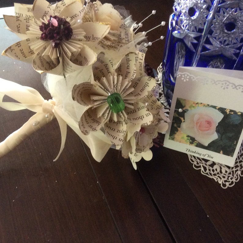 Love Poem Origami Flower Bouquet - Etsy
