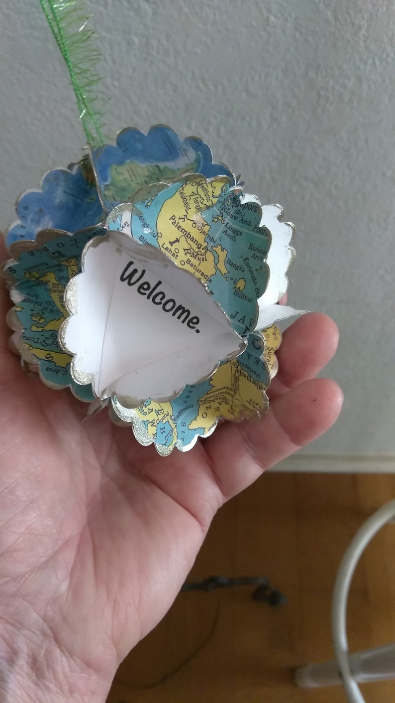Origami Map Paper Sculpture May Be Customized for Map Choice - Etsy