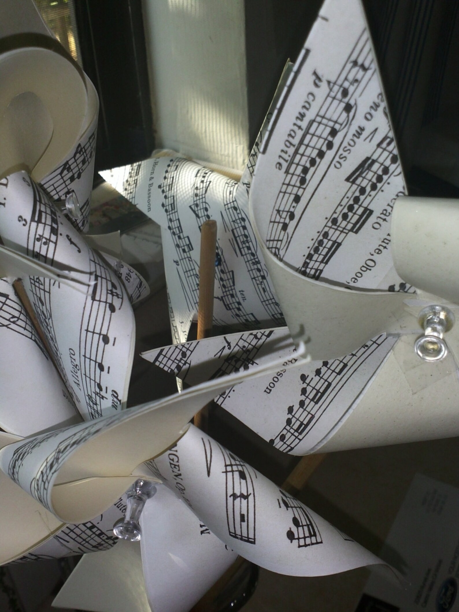 Vintage Sheet Music Pinwheel Sample - Etsy