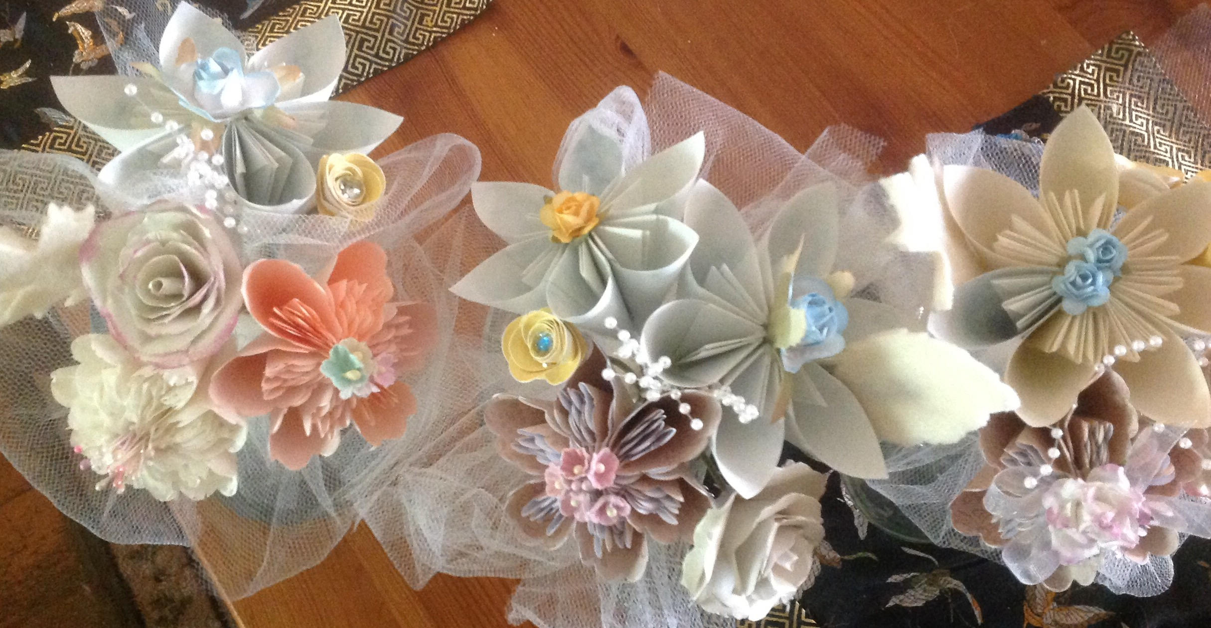 Origami Paper Flower Mason Jar Arrangement | Etsy