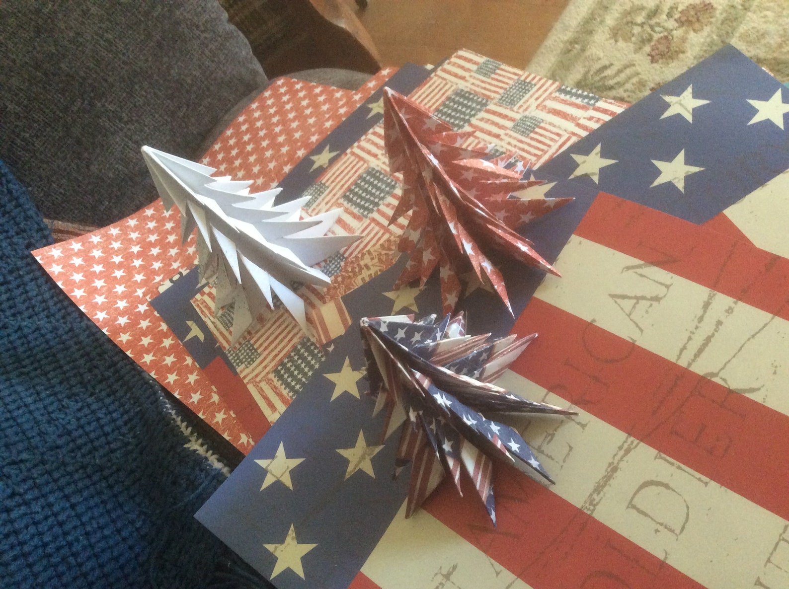 Origami Trees Military Theme Remembering Our Military 6 inches | Etsy