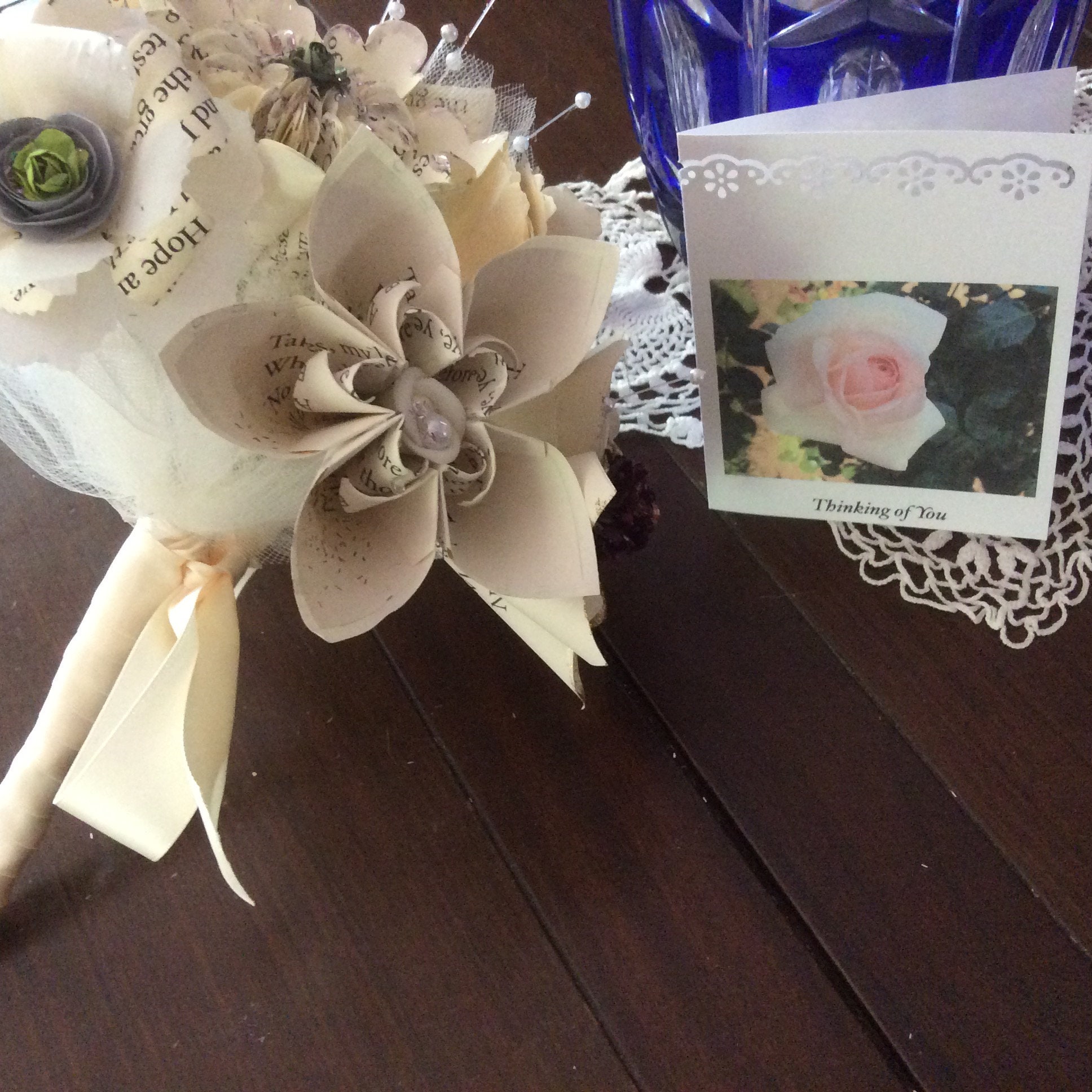 Love Poem Origami Flower Bouquet | Etsy
