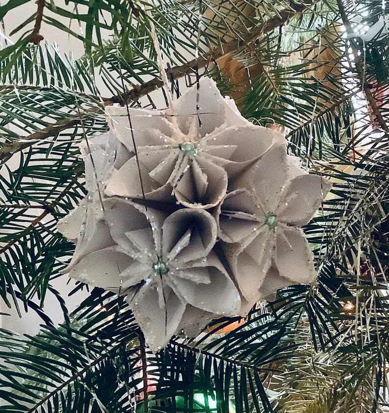 Origami Kusudama Flower Ball With Color Choices Includes 12 Flowers ...