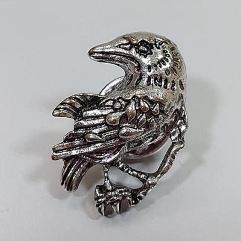 Raven Brooch - Etsy