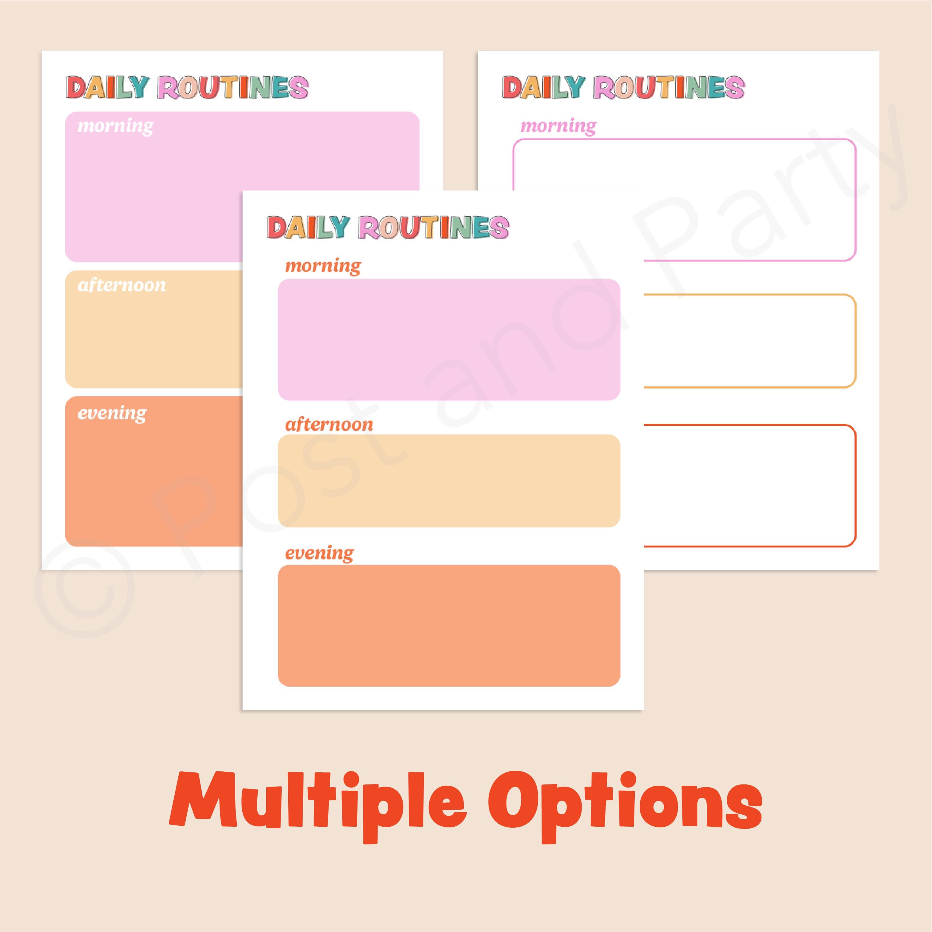 Daily Routines Printable | Daily Weekly Monthly Organizer for Moms ...