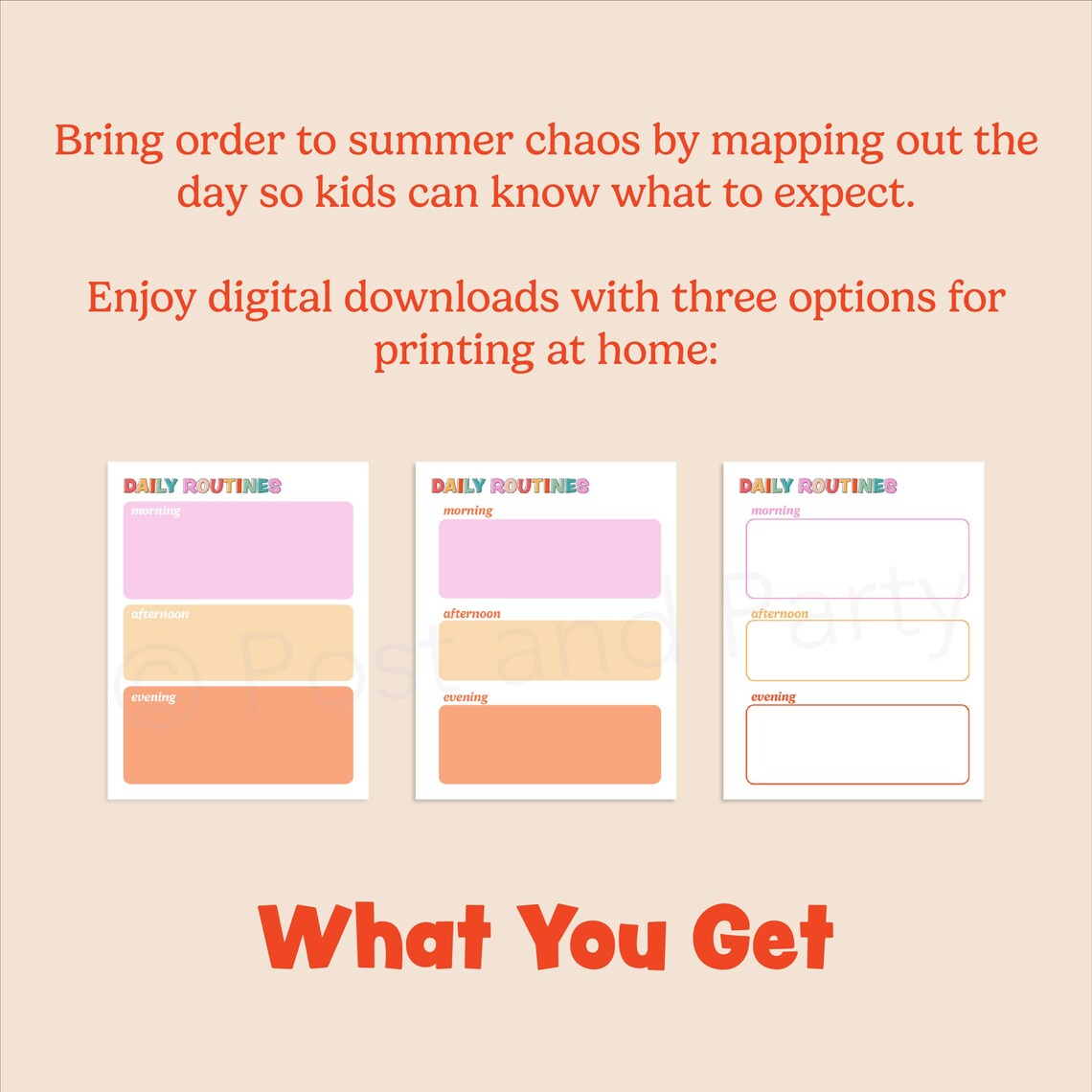 Daily Routines Printable | Daily Weekly Monthly Organizer for Moms ...