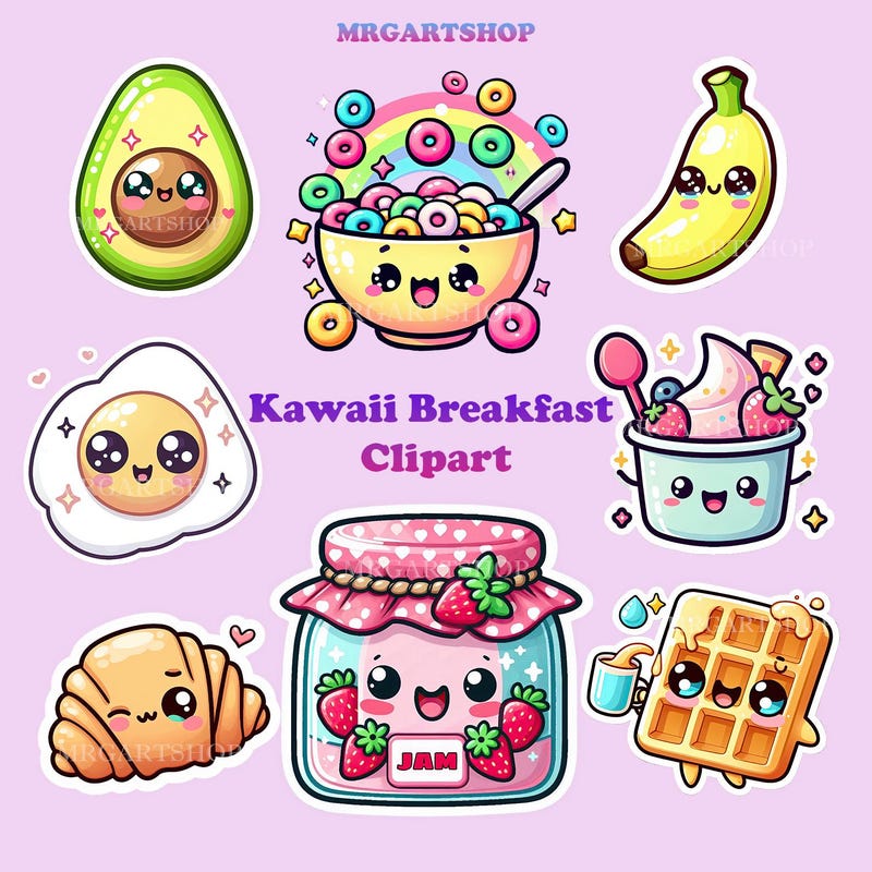 Kawaii Breakfast - Etsy