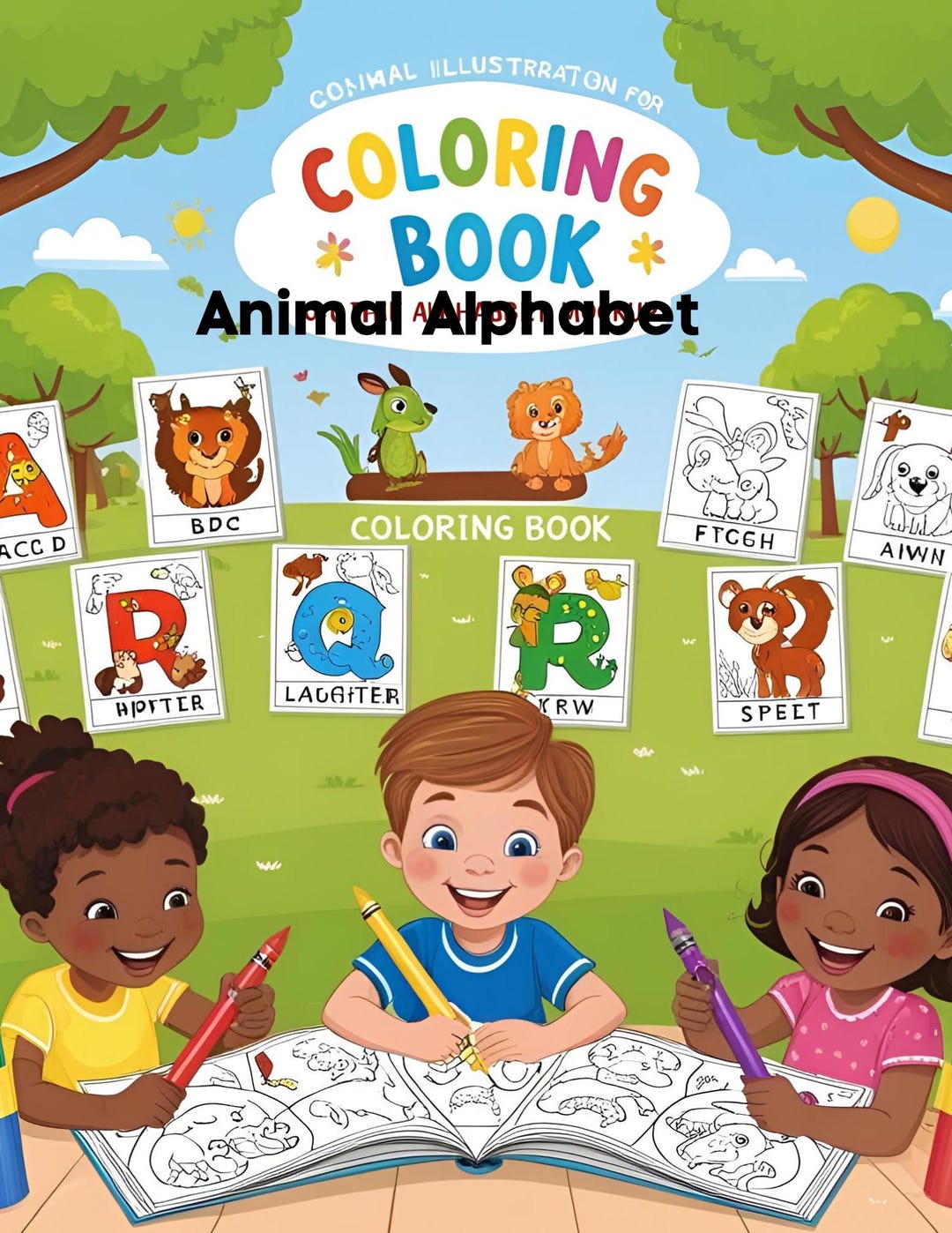 ABC Animal Coloring Book for Kids (printable) Alphabet Coloring Pages A ...
