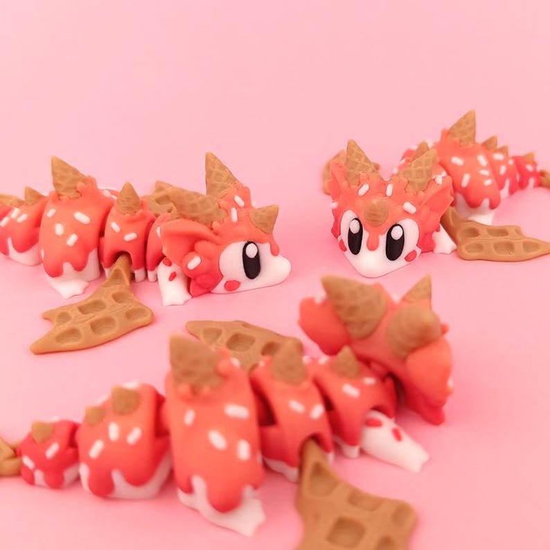 Flexi Sugar Rush Dragon z jajkiem – Ruchoma zabawka w kształcie smoka ...
