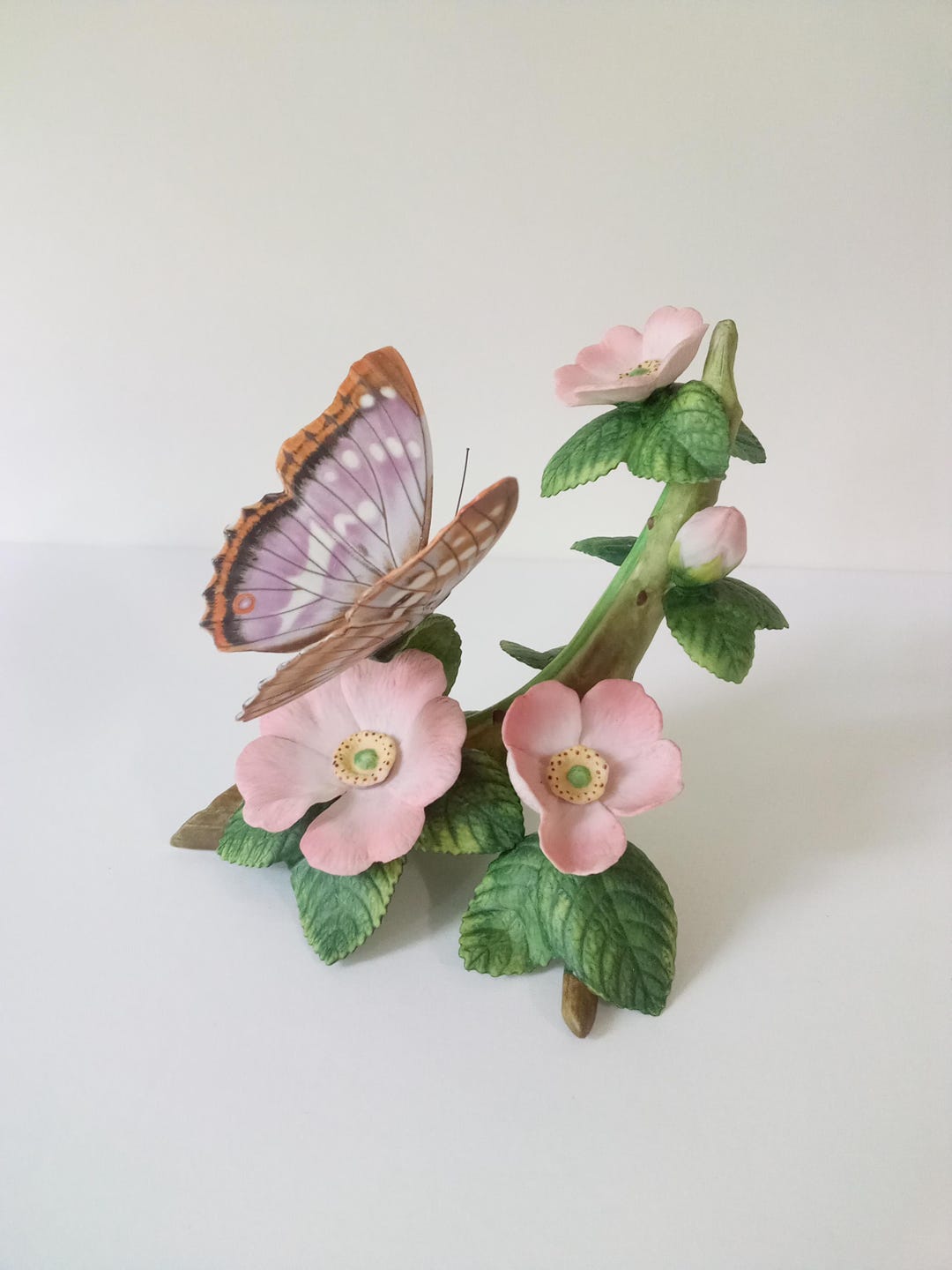 Lenox Purple Emperor 1990 Nature’s Beautiful Butterflies Figurine With ...