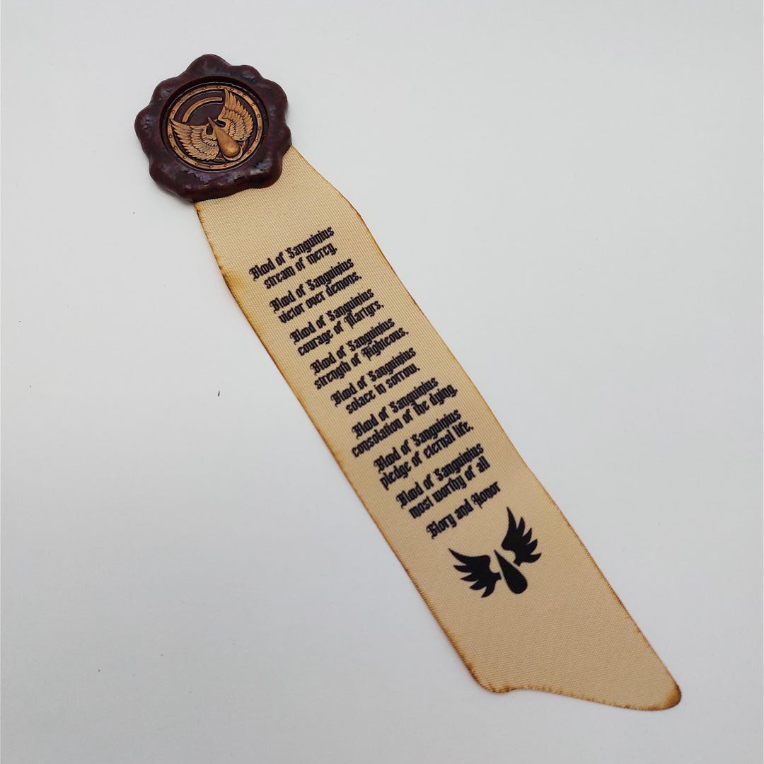 Blood Warriors Purity Seal Patch on Velcro, Magnet or Safety Pin (WH40K ...