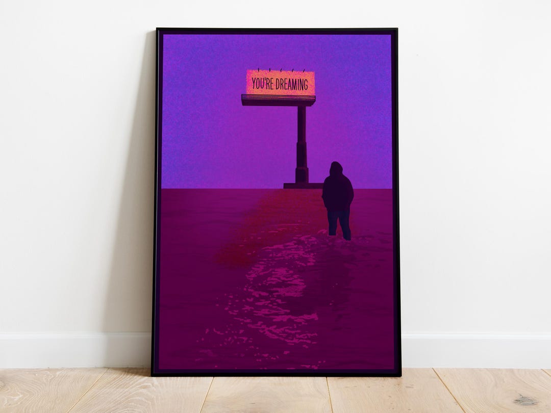 Vaporwave Dreamscape Art Print: Psychedelic Synthwave Poster, Semi ...