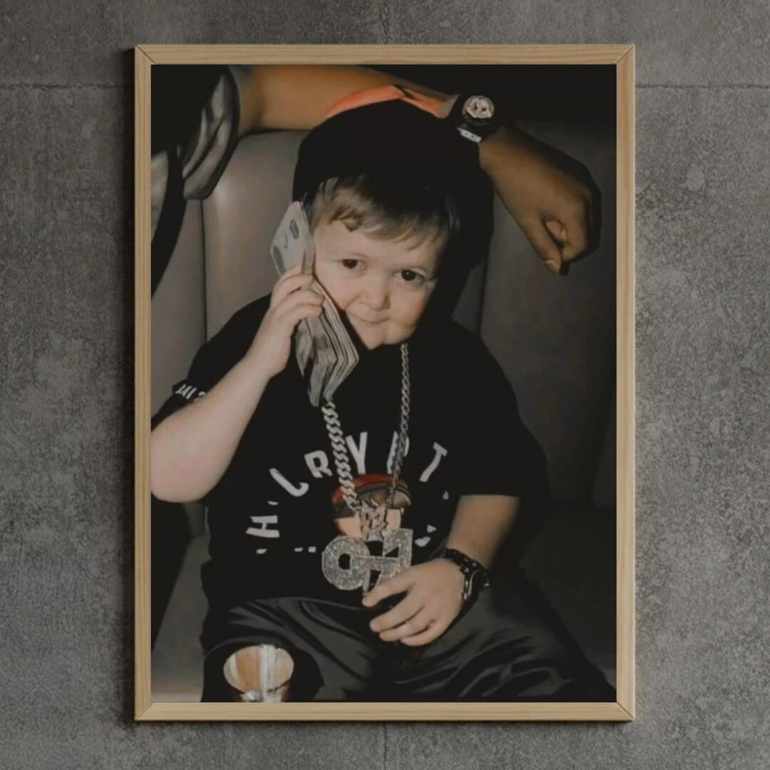 Hasbulla Poster, Funny Meme Wall Art, Viral Internet Celebrity Print ...