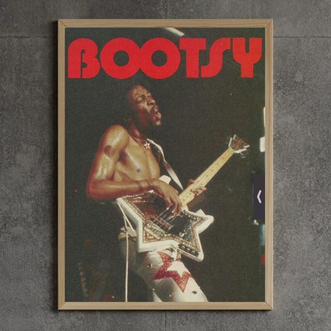Bootsy Collins Poster, Funk Legend Wall Art, Vintage Music Print, Retro ...