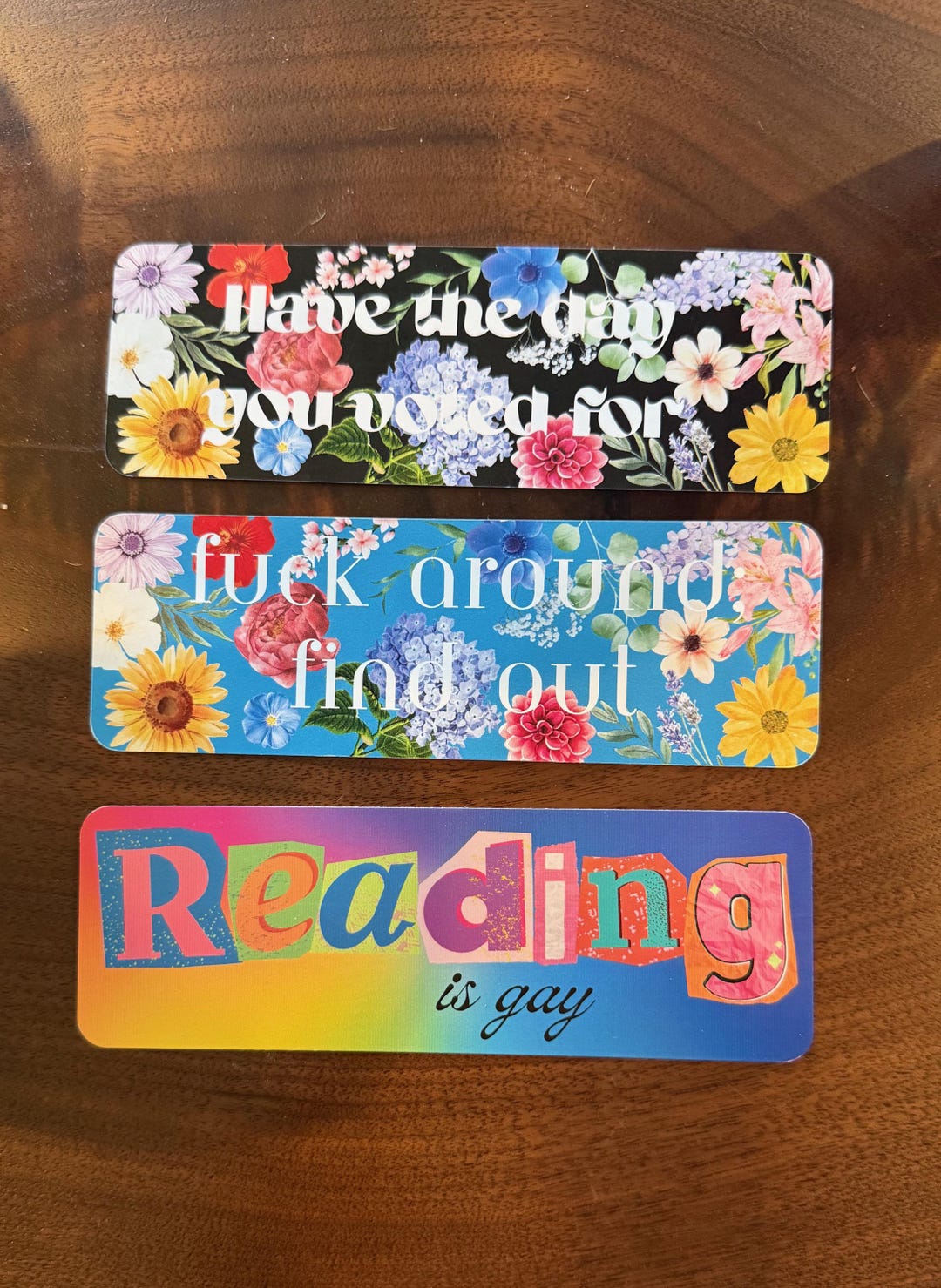 Political Bookmarks Liberal Choose Set of 3: Reading is Gay, Have the ...