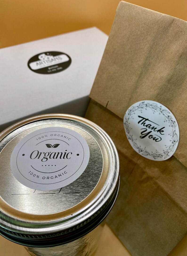 Custom Personalized 2'' Circle Label Stickers. Self-adhesive. Thermal ...