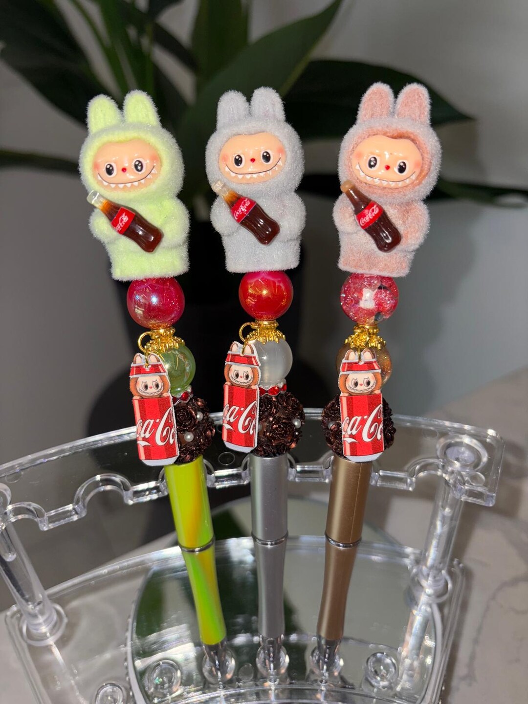 Labubu | Cola Labubu Pen | Labubu Pens | Beaded Pen | Pens | Beads ...