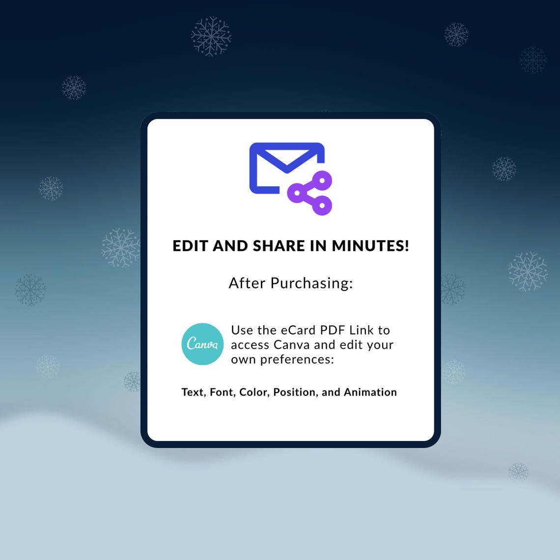 Special Animated Christmas Card: Theatrical Canva Video Template ...