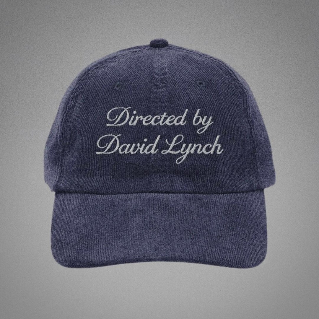 Directed by David Lynch Vintage Corduroy Cap (embroidery) - Etsy