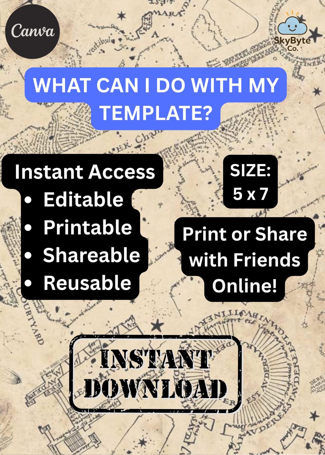 Editable Harry Potter Birthday Invitation Hogwarts Birthday Party ...