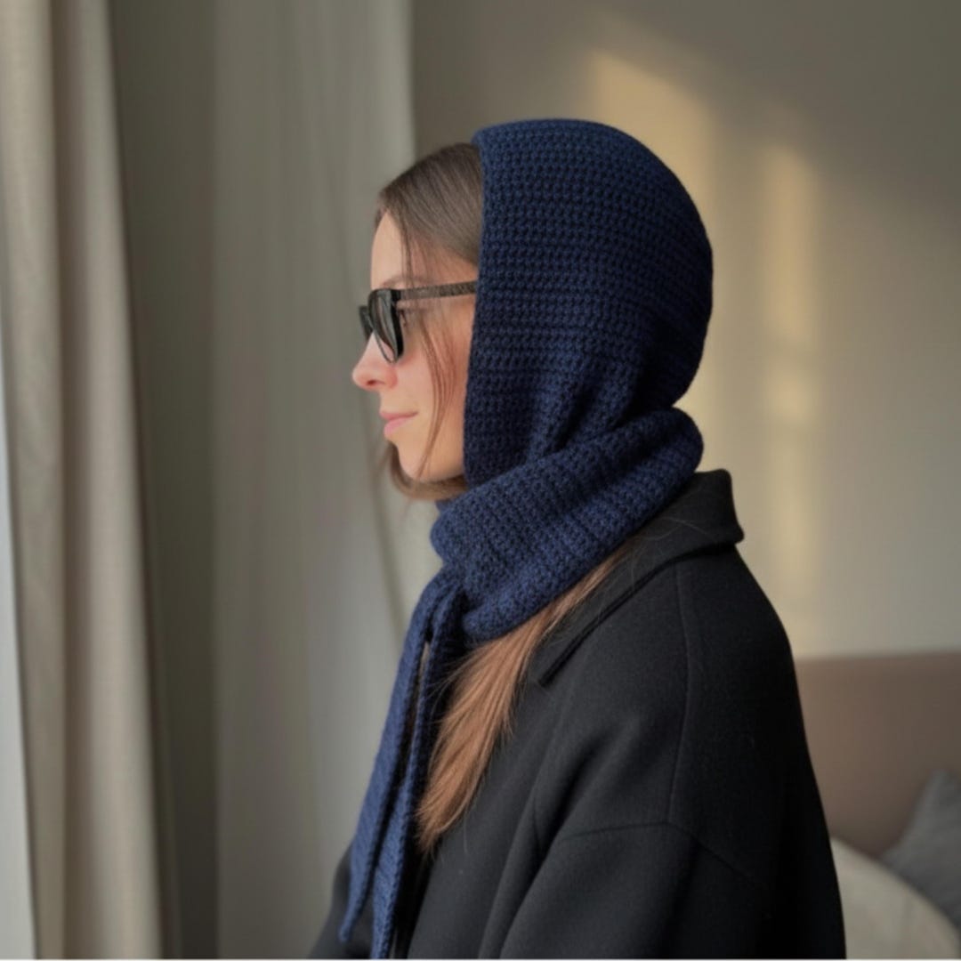 Crochet Hooded Scarf Pattern PDF, Sophie Scarf Inspired, Beginner ...