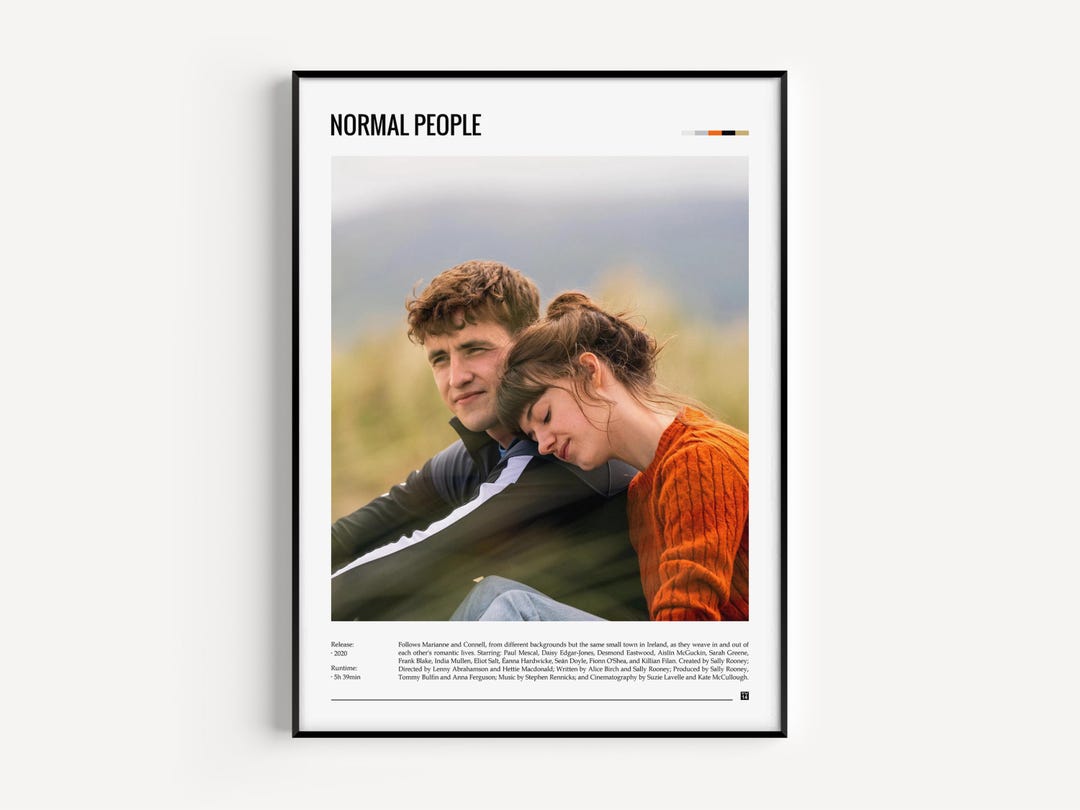 Normal People Poster, Minimalist TV Series Poster, Film Poster, Wall ...