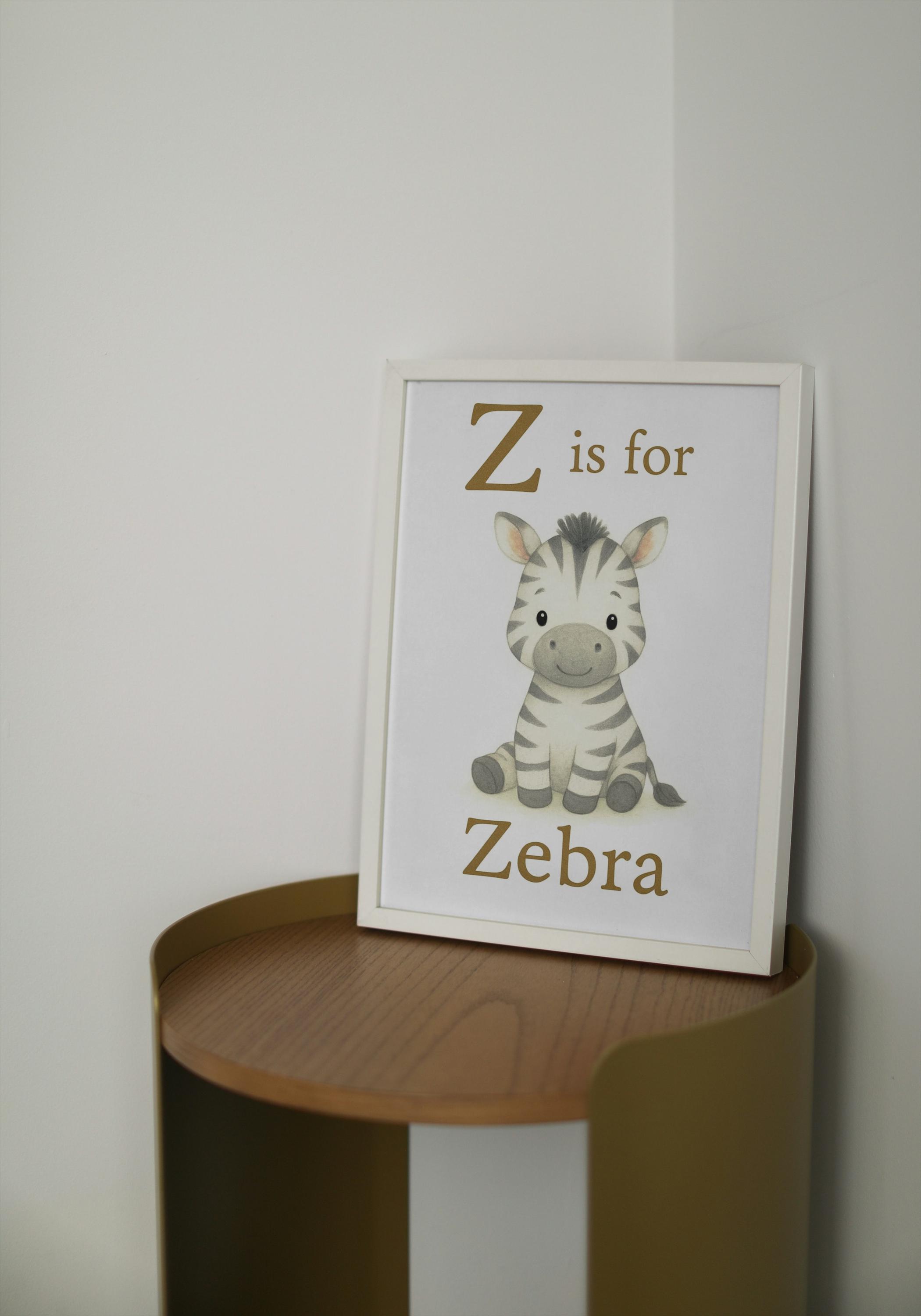 Zebra Nursery Poster - Etsy