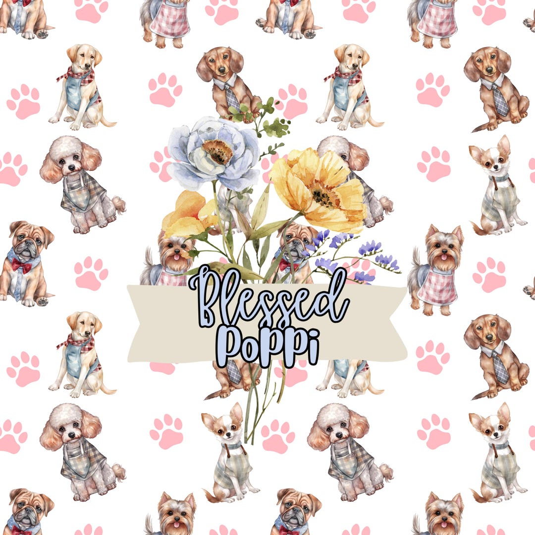 Sophisticated Dogs Seamless Pattern - Etsy Canada