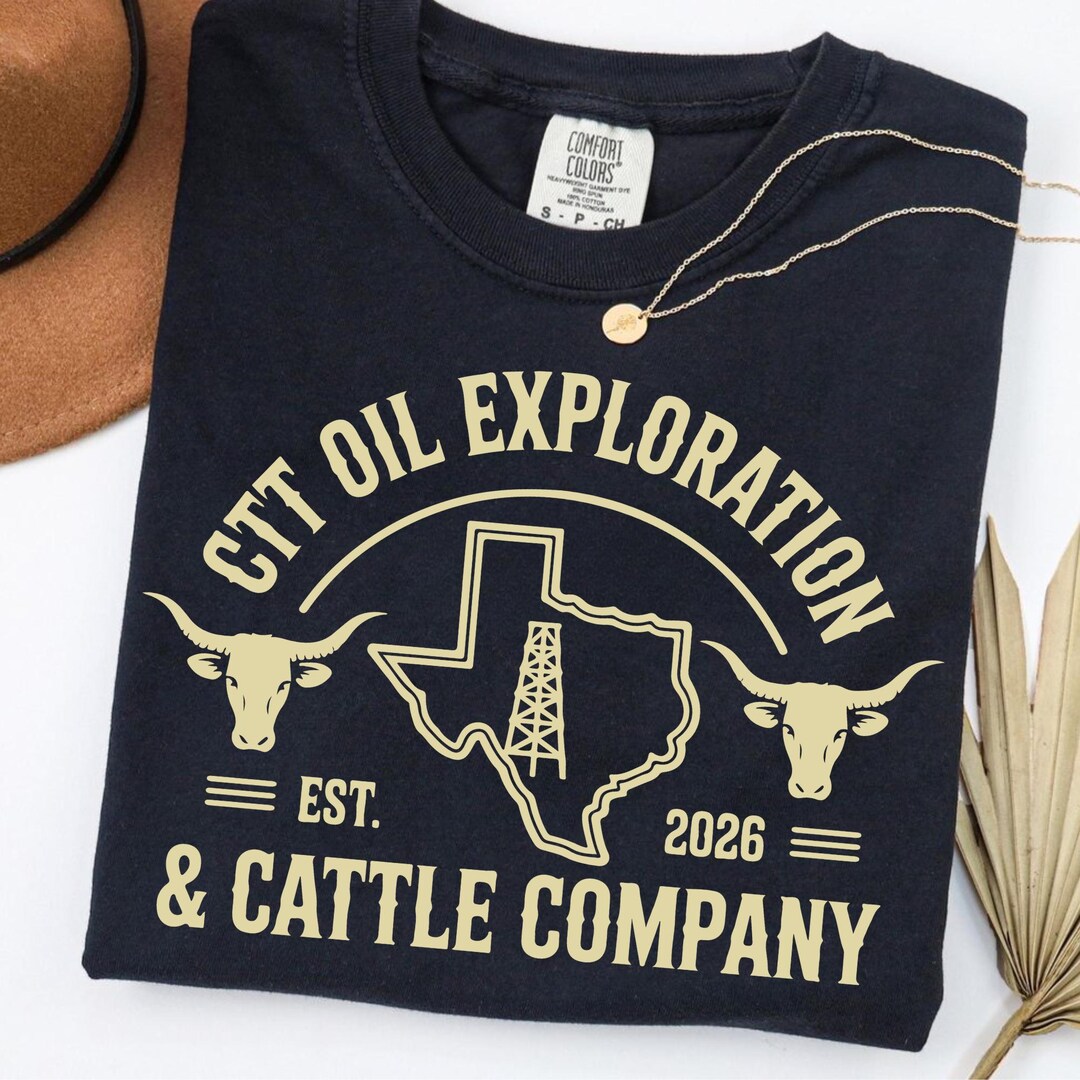Oil Exploration & Cattle Company SVG PNG Texas Oilfield Western Cowboy ...