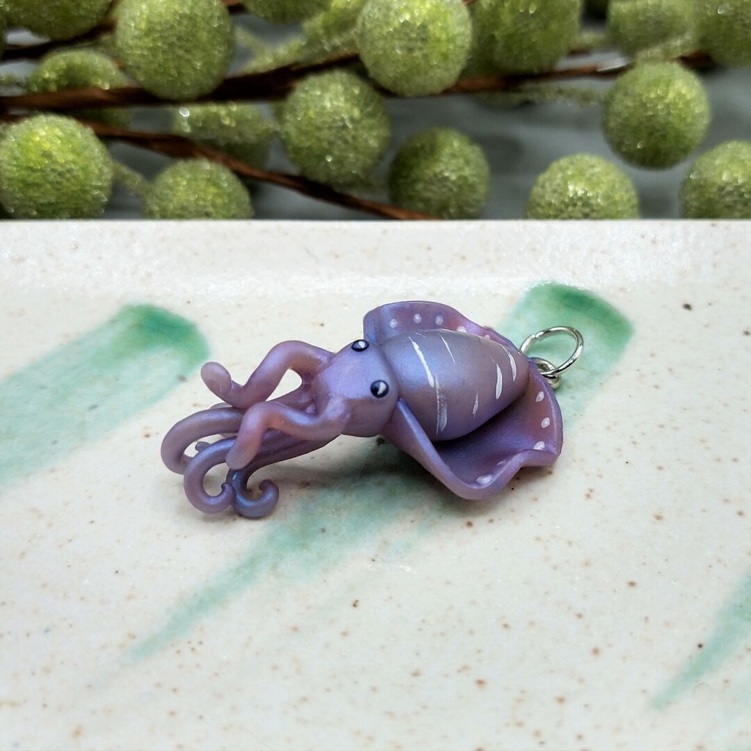 Jewel Pink Purple Cuttlefish Handmade Charm Translucent - Etsy