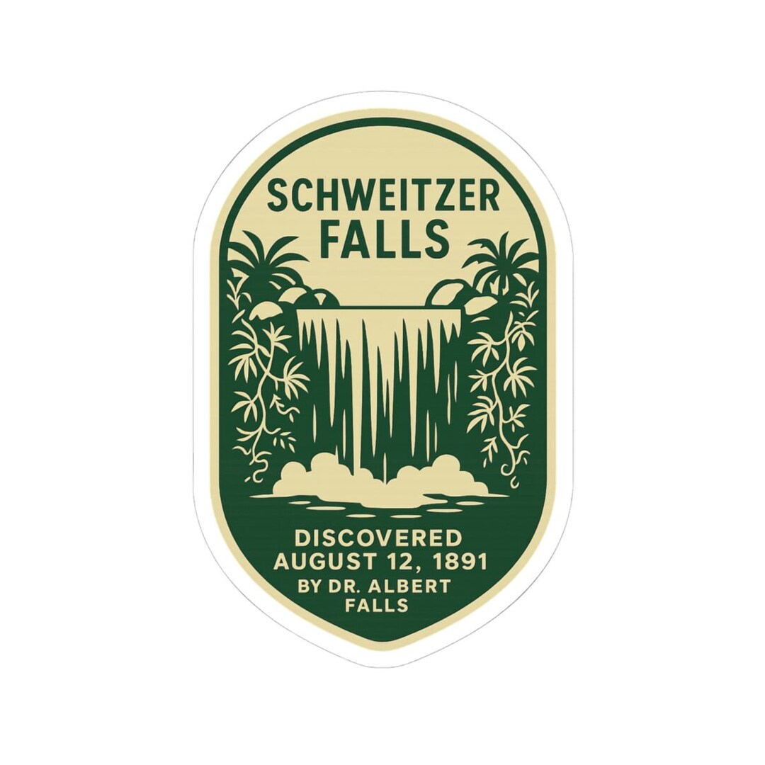 SCHWEITZER FALLS Sticker - Jungle Cruise, Backside of Water, Albert ...