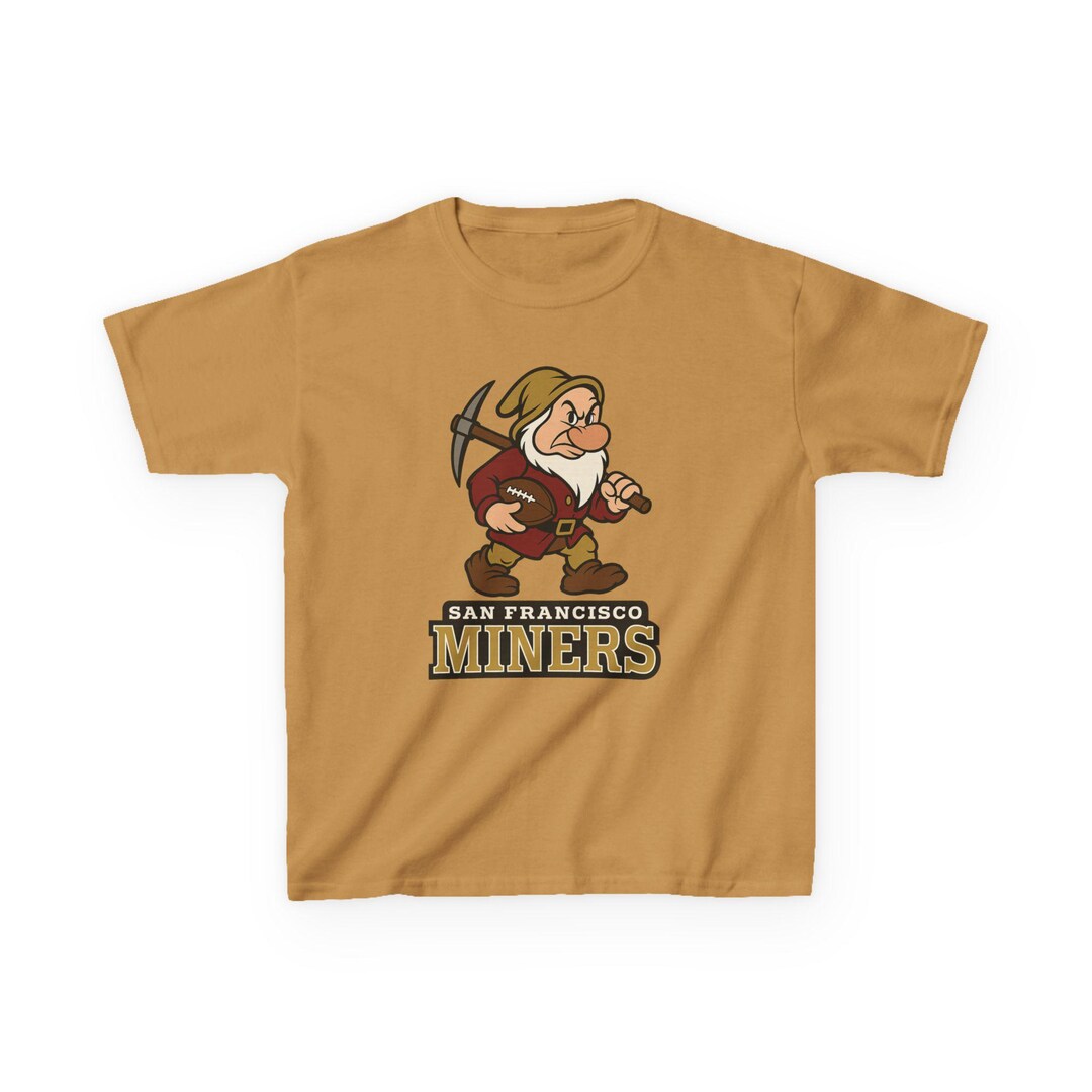 SAN FRANCISCO MINERS Kids Tee - 49ers Pro Football Seven Dwarf Grumpy T ...